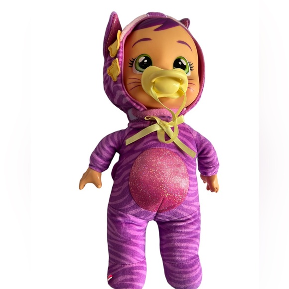 Toys | Cry Baby Tiny Cuddle Halloween Purple Kitty Cat Doll Baby Toy ...
